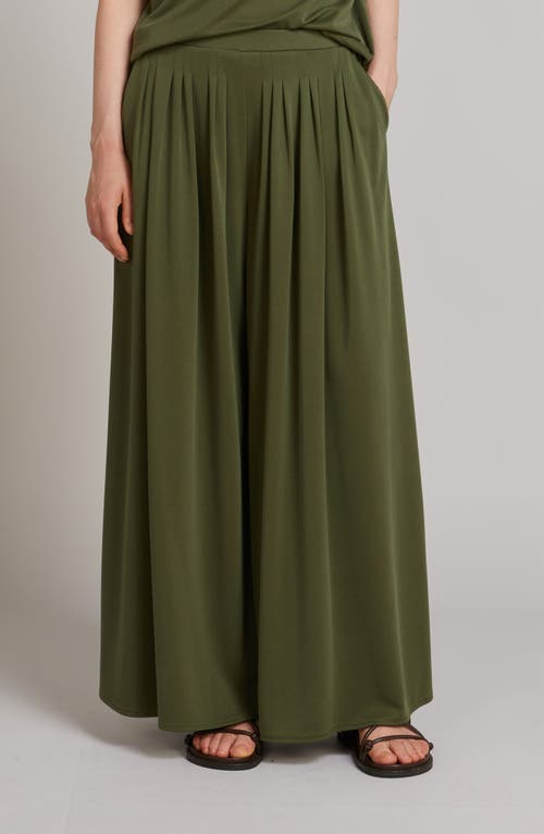 MM BY MAX MARA Cicala Pleated Wide-Leg Jersey Pants